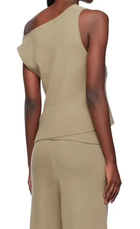 AYA MUSE Strapless Seamed T-shirt - Nude