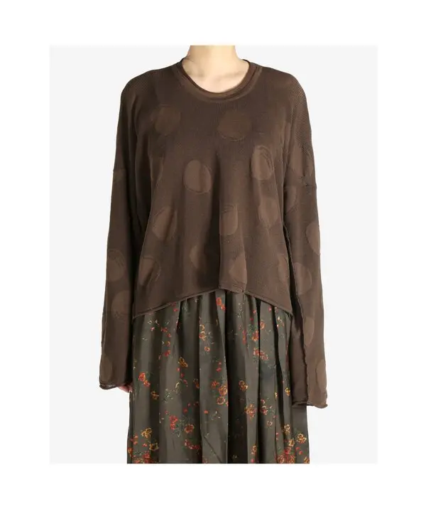 UMA WANG Long Sleeve Round Neck T-shirt