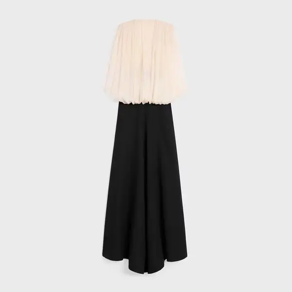 Celine Column Dress In Silk Crepe Muslin