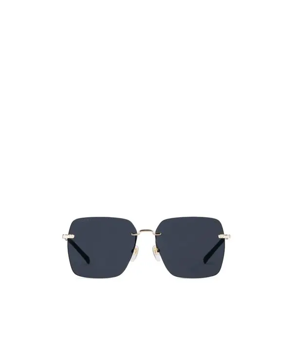 Gucci Square Frame Sunglasses - Change Light Gold