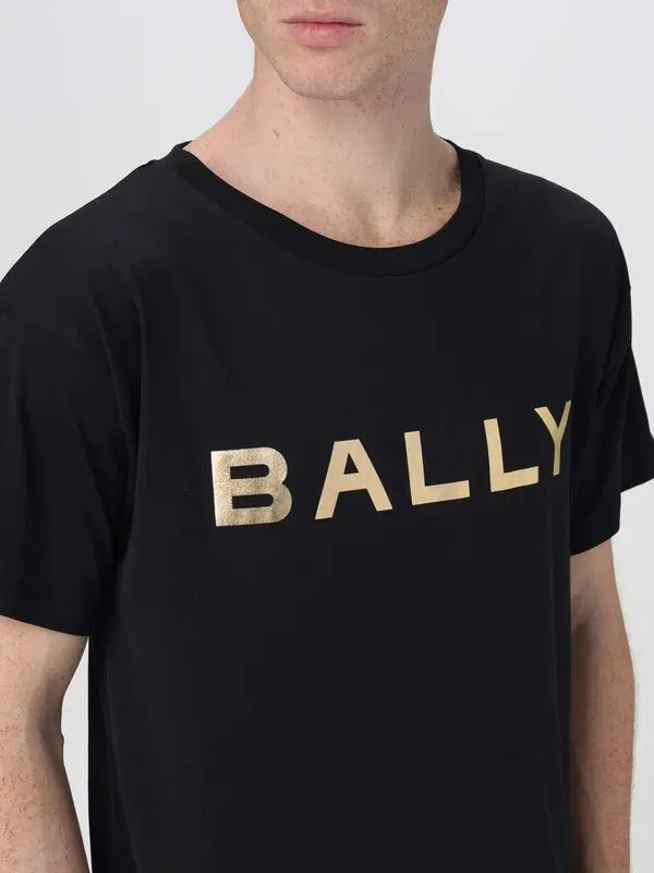 Bally Logo Printed Crewneck T-shirt - Black