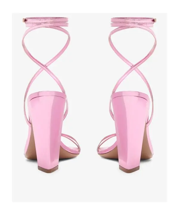 Paris Texas Diana Crossover Strap Heeled Sandals