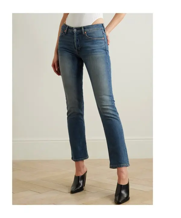 RE/DONE The Anderson Mid-rise Slim-leg Jeans