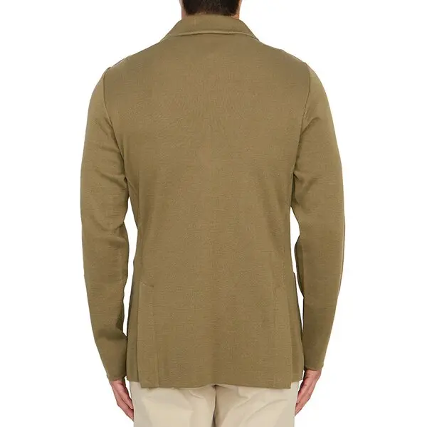 LARDINI Double-breasted Cotton Blazer - Green