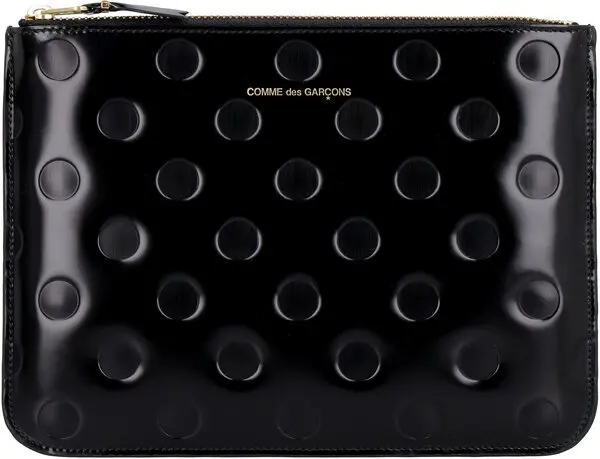 Comme Des Garçons Embossed Dot Zipper Wallet