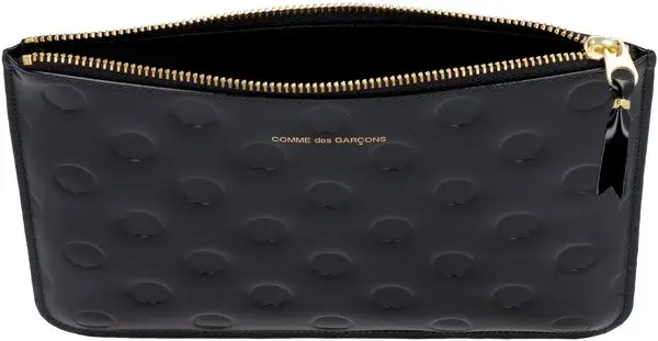Comme Des Garçons Embossed Dot Zipper Wallet