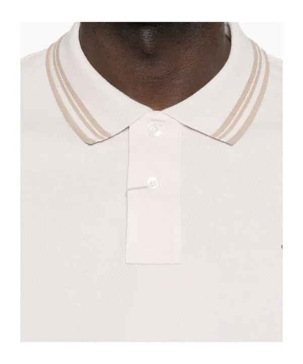VIVIENNE WESTWOOD Tipped Collar Polo Shirt - White