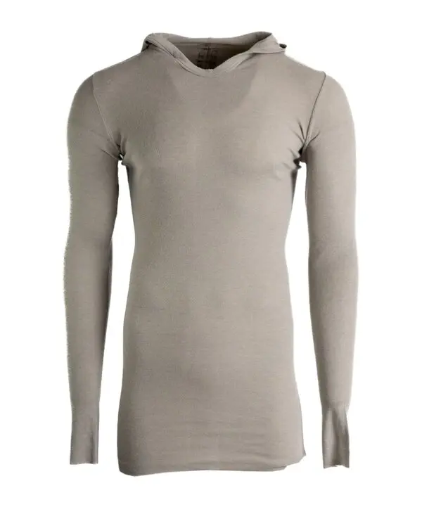 Rick Owens Hooded Long Sleeved T-shirt