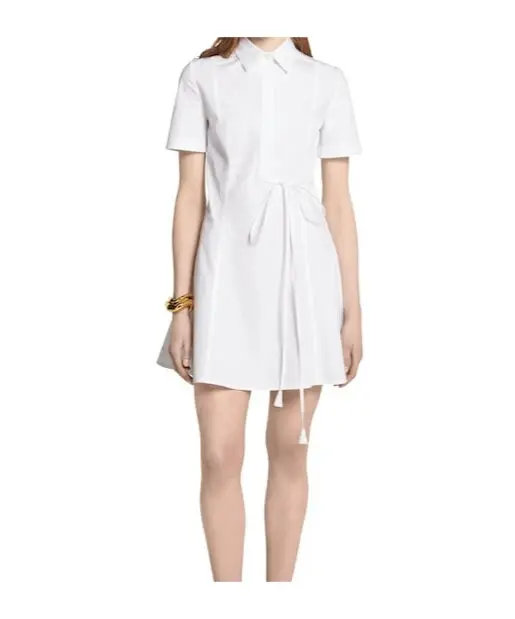 Gucci Embossed Heavy Cotton Poplin Dress