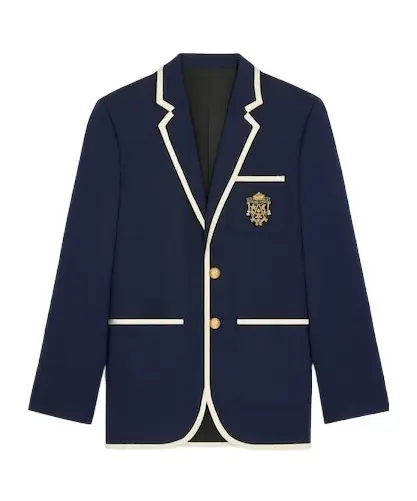 Celine Diagonal Wool Classic Blazer - Ink
