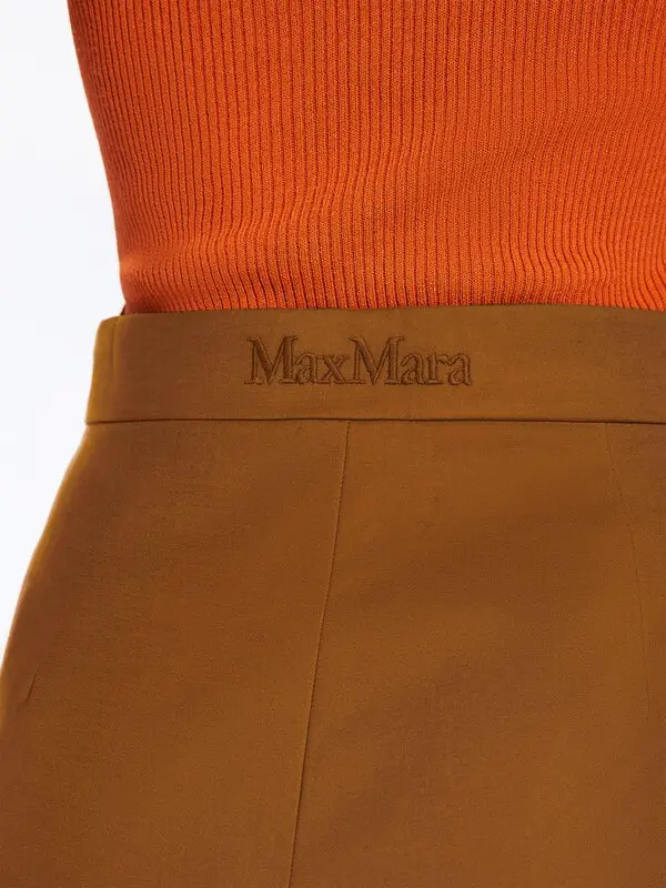 Max Mara Straight Leg Cargo Pants With Buckle Detail