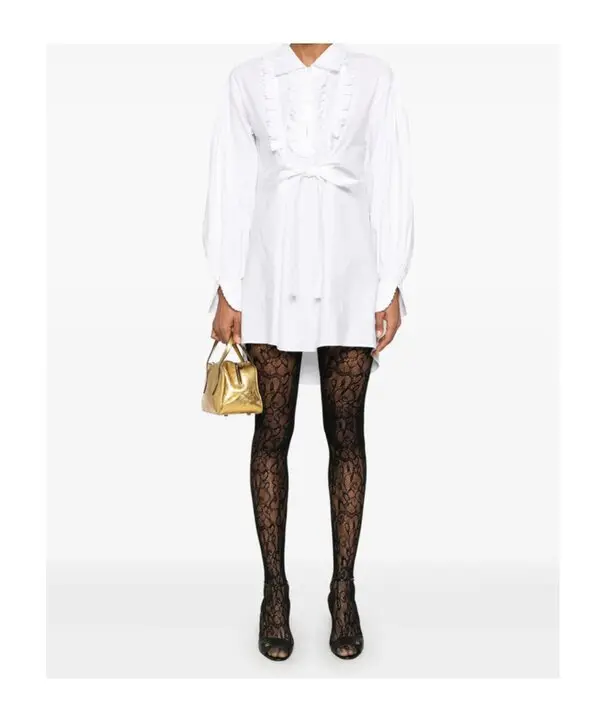 Valentino Garavani Ruffled Long-sleeved Mini Dress