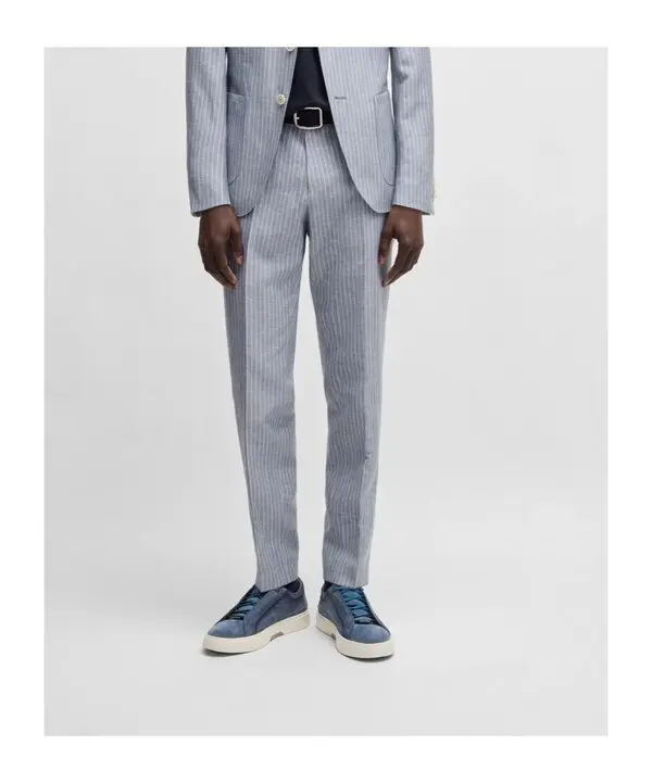 Hugo Boss Gary Suede Low-top Sneakers - Blue