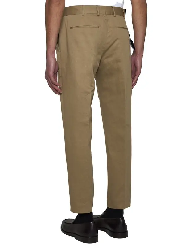 PT TORINO Cotton-blend Tailored Trousers