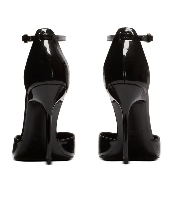 Balmain Sync Pointed Toe Stilettos With Chain Detail - Black