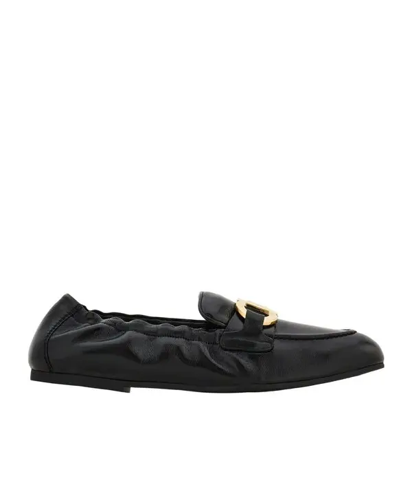 FERRAGAMO Gancini Detail Elasticated Loafers