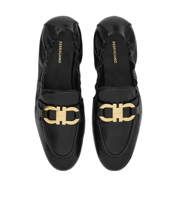 FERRAGAMO Gancini Detail Elasticated Loafers