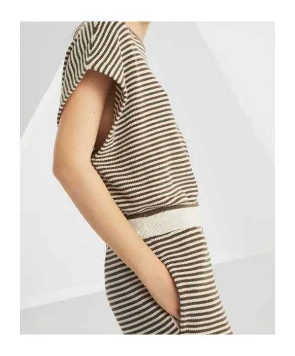 Brunello Cucinelli Cotton Striped Track Trousers