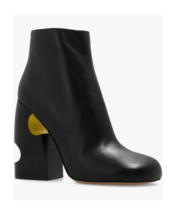 Off-White Cut-out Zip-up Ankle Boots