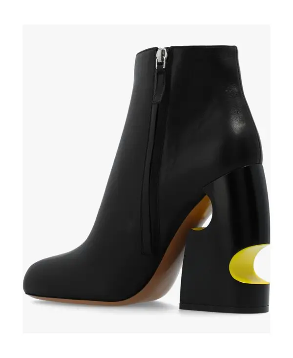 Off-White Cut-out Zip-up Ankle Boots