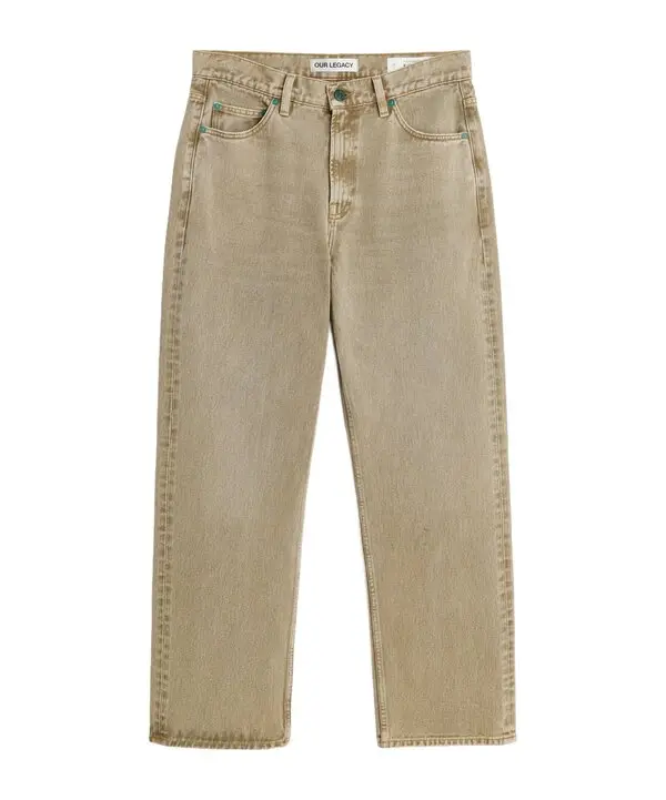 Our Legacy High Waist Straight Leg Jeans