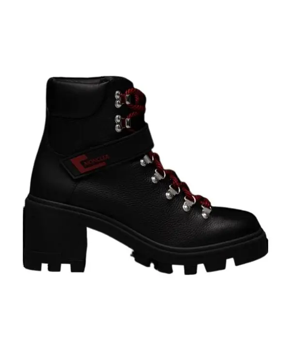 Moncler Carol 50mm Leather Ankle Boots