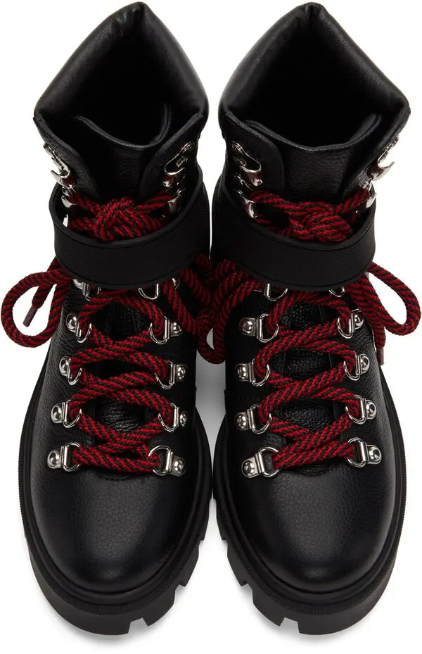 Moncler Carol 50mm Leather Ankle Boots