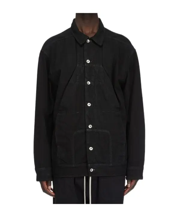 Rick Owens Sphinx Jumbo Worker Button-up Jacket - Black