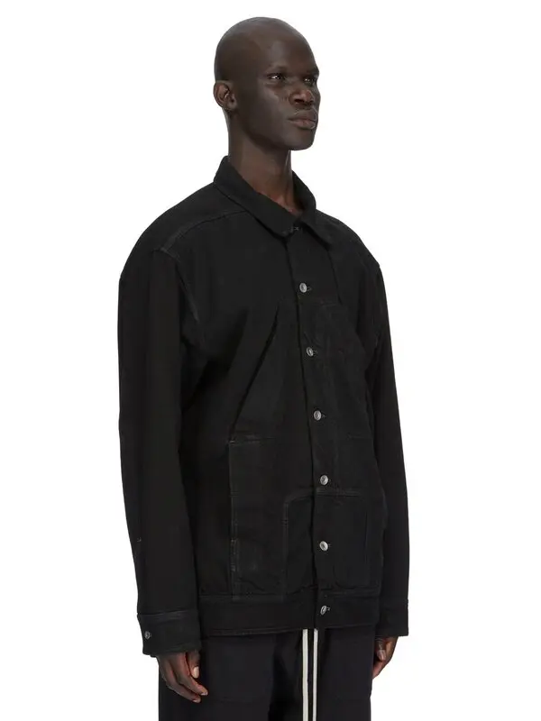 Rick Owens Sphinx Jumbo Worker Button-up Jacket - Black