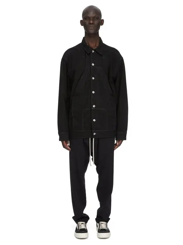 Rick Owens Sphinx Jumbo Worker Button-up Jacket - Black