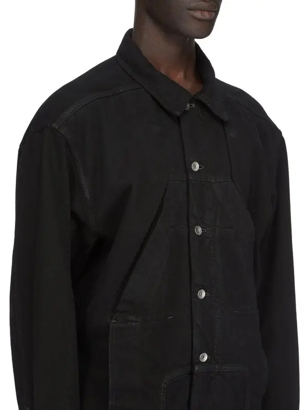 Rick Owens Sphinx Jumbo Worker Button-up Jacket - Black