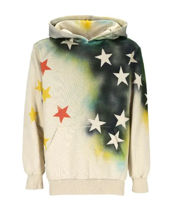 Palm Angels Star-print Hoodie - Nude
