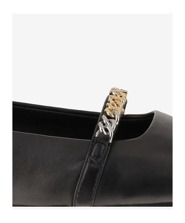 Pinko Embellished Ballet Flats With Metal Detail - Black