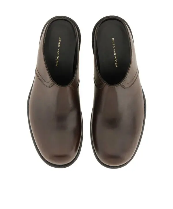 Dries Van Noten Round Toe Pull-on Clogs