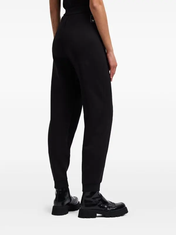 Emporio Armani Elastic Waist Track Pants With Eagle Emblem