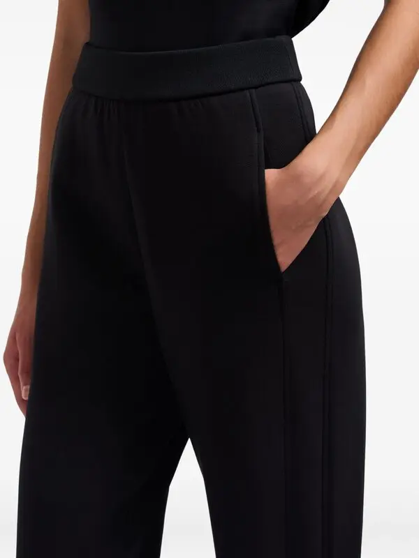 Emporio Armani Elastic Waist Track Pants With Eagle Emblem