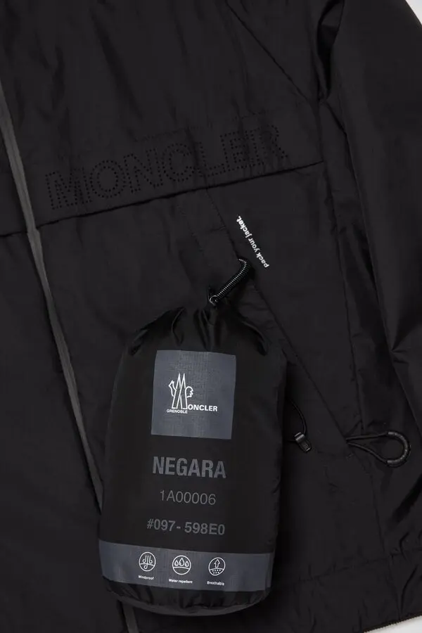 Moncler Negara Packable Hooded Windbreaker - Black
