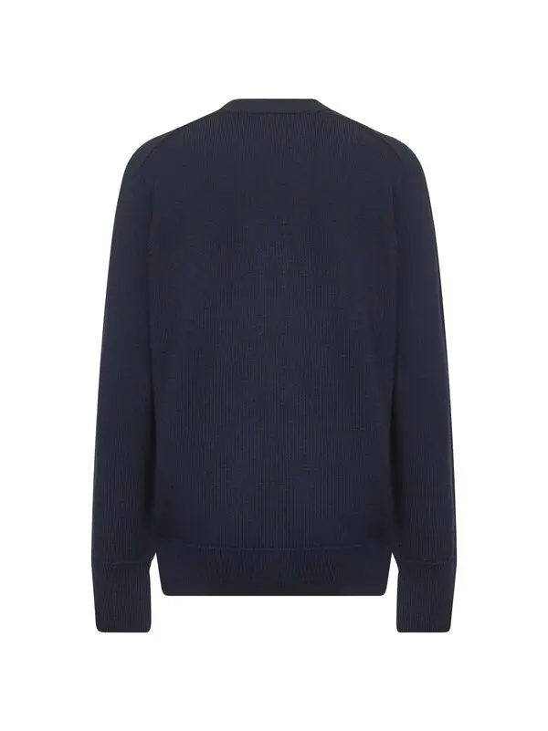 Studio Nicholson Buttoned V-neck Knitwear - Black