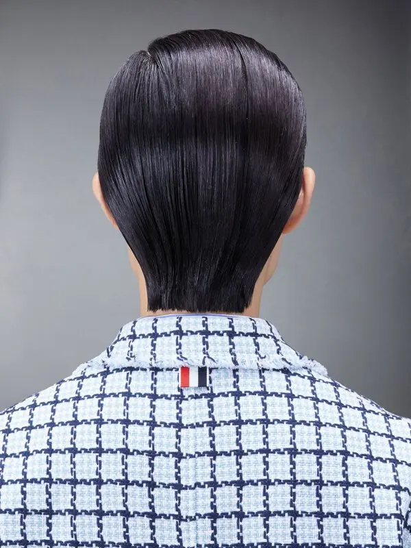Thom Browne Checked Cotton Single-breasted Coat