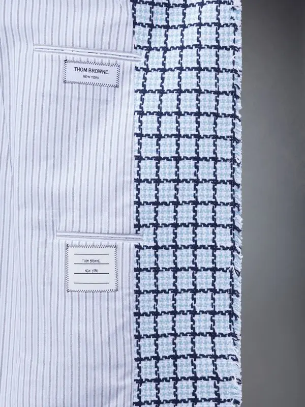 Thom Browne Checked Cotton Single-breasted Coat