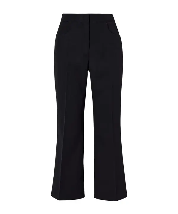 JIL SANDER Gabardine Tailored Trousers - Black