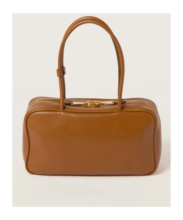 Miu Miu Beau Leather Top Handle Bag