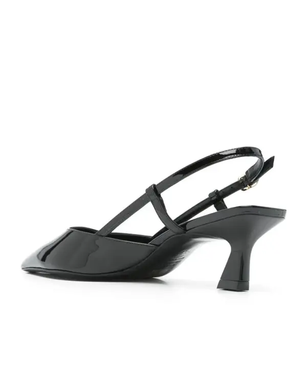 STUART WEITZMAN Pointed High Heel Slingback Sandals - Black