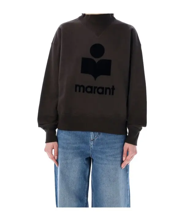 Isabel Marant Étoile Moby Logo Sweatshirt - Black