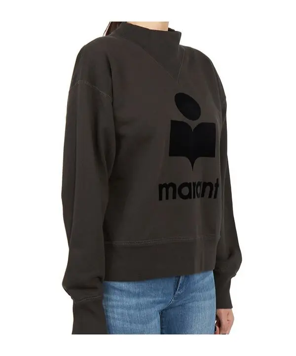 Isabel Marant Étoile Moby Logo Sweatshirt - Black