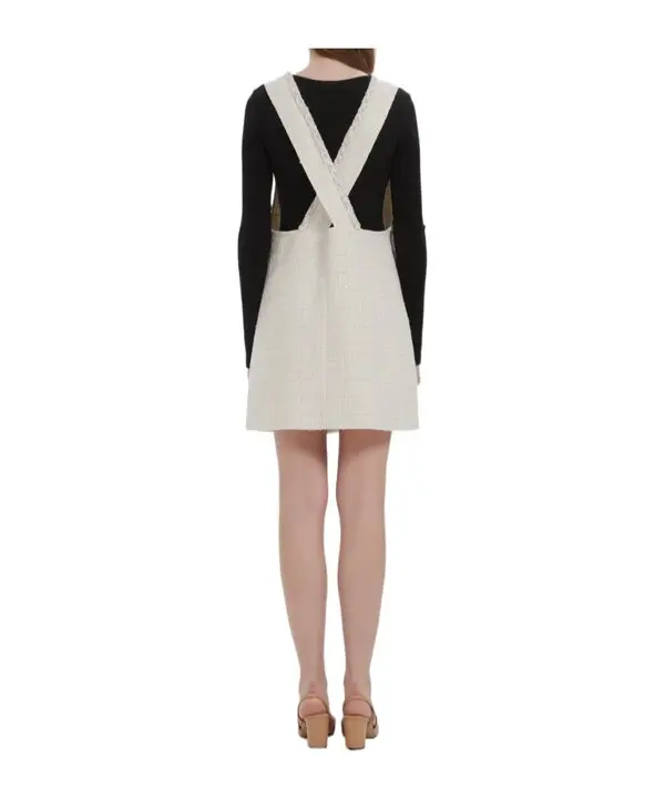 Marissa Chiara Lace Suspender Dress With Button Closure