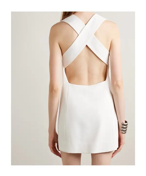 Khaite Mella Sleeveless Dress - White