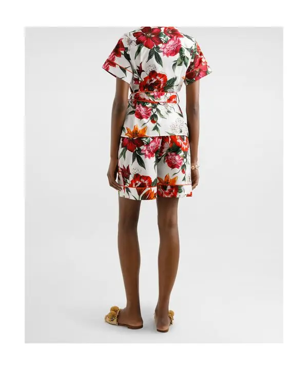 Dolce & Gabbana Floral Print Short Sleeve Shirt