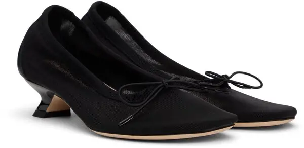 Simone Rocha Mesh Ballerina Low Heels