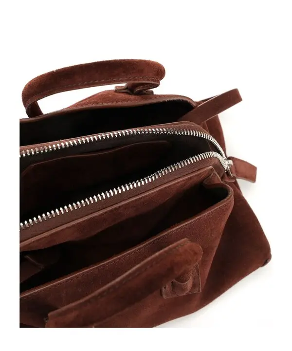 Attico La Passeggiata Mini Top Handle Bag - Brown